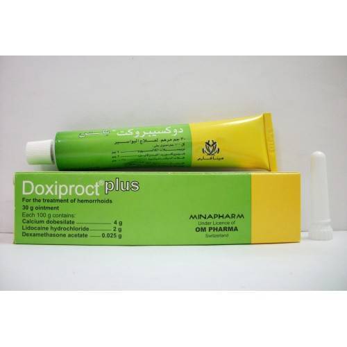 Doxiproct Plus Rectal Ointment 30 gm - Order Now | Vezeeta Pharmacy
