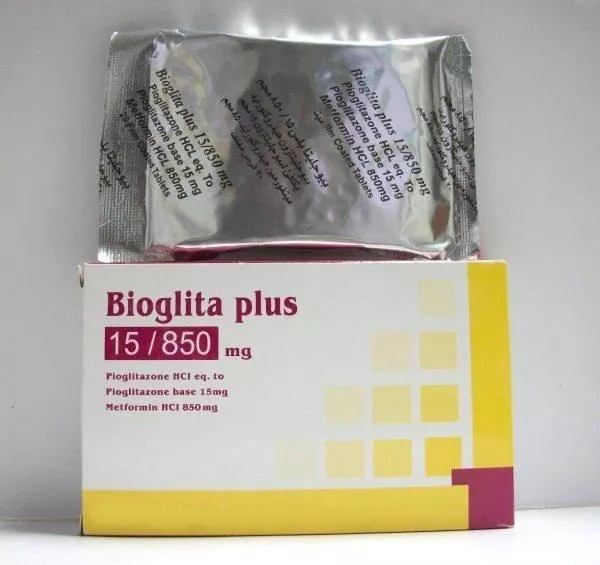 Bioglita Plus 15/850 mg - 30 F.C. Tablet - Order Now | Vezeeta Pharmacy