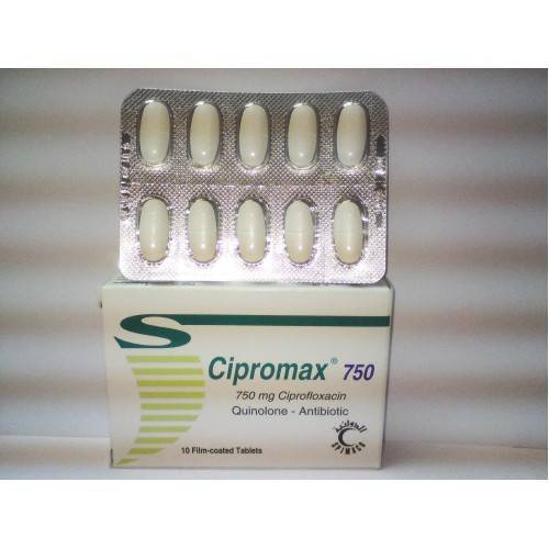 Cipromax 750 mg - 10 F.C. Tablets - Order Now | Vezeeta Pharmacy