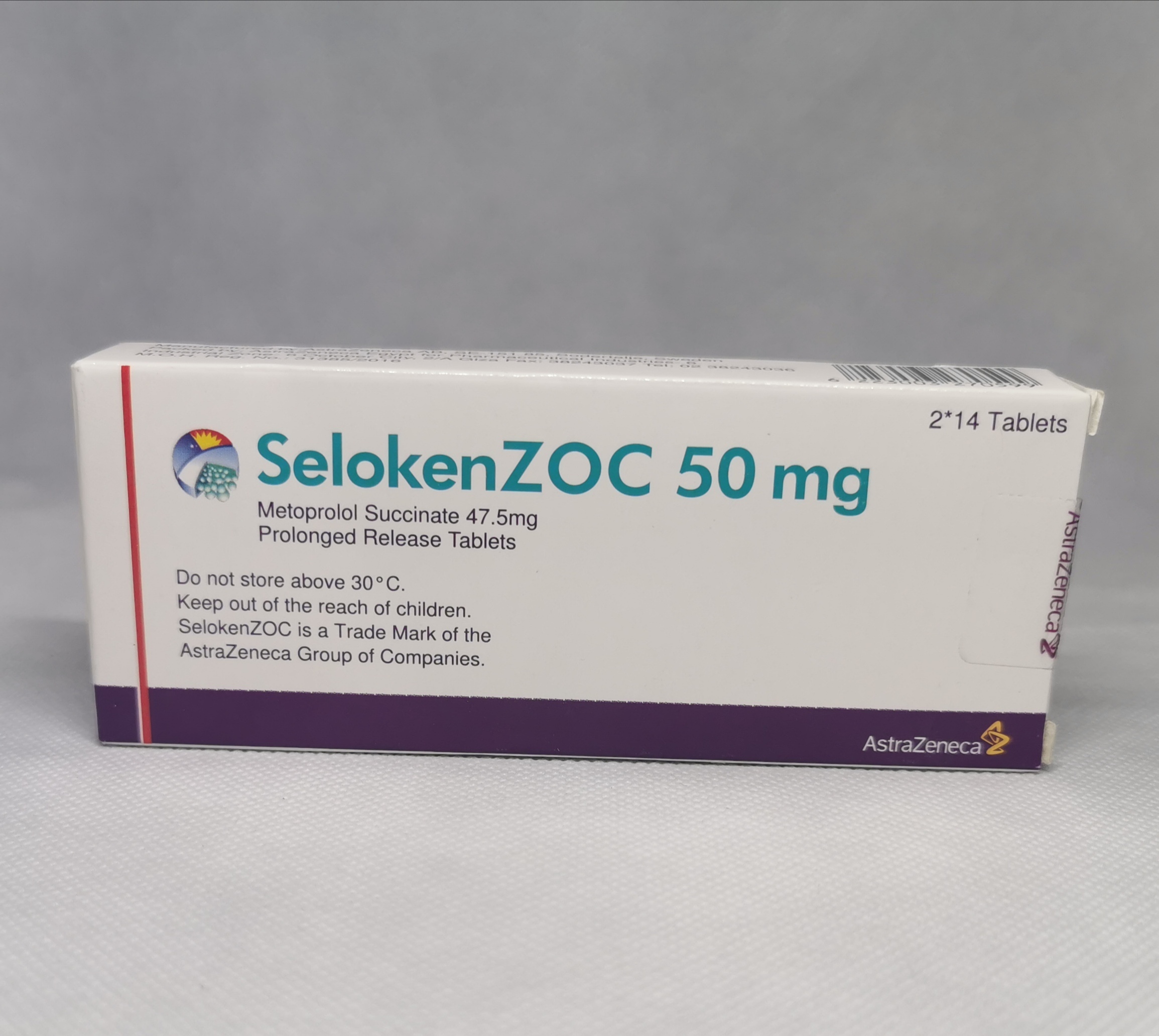 Selokenzoc 50mg 28 prolonged release tablets - Order Now | Vezeeta Pharmacy