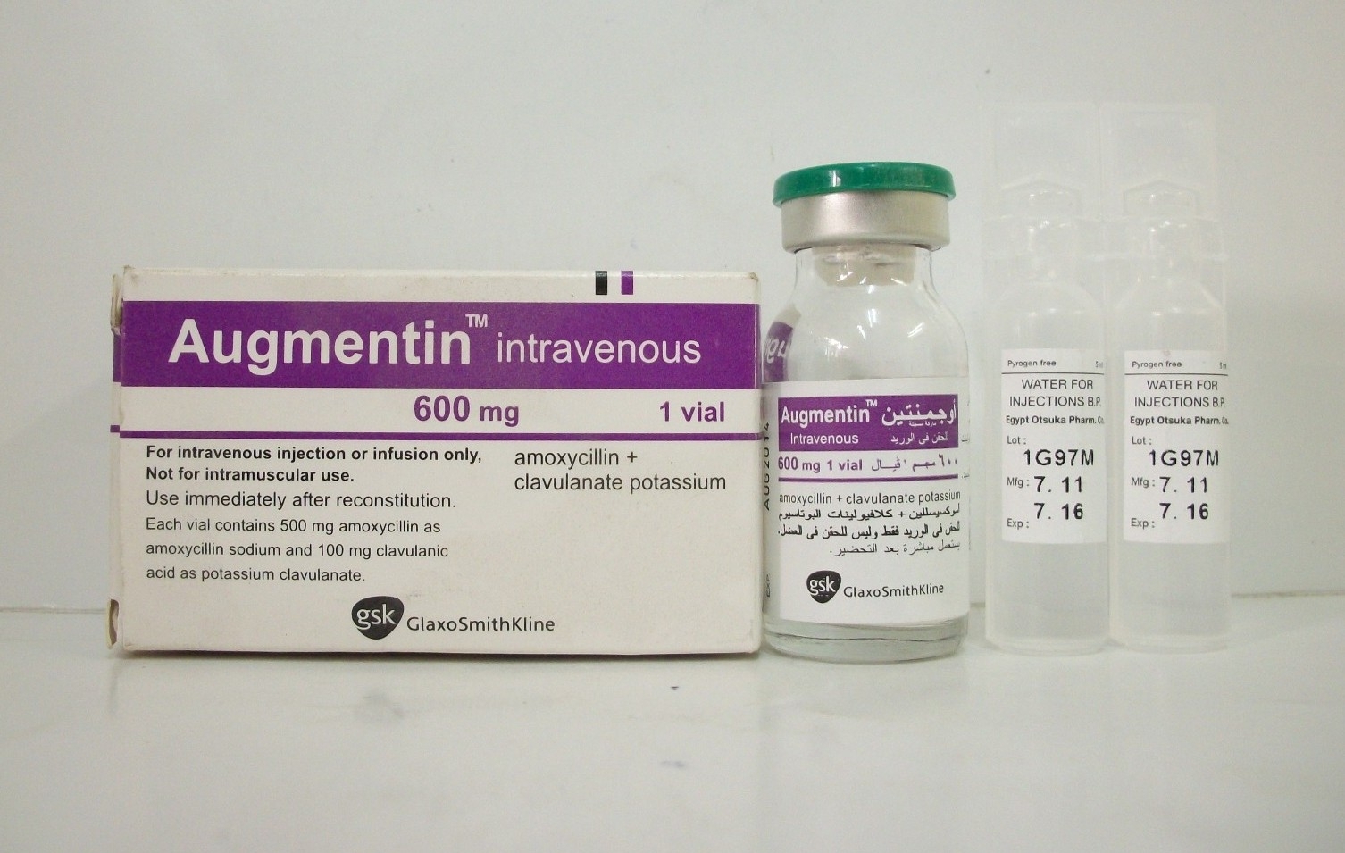 Augmentin 600 mg Vial For I.V - Order Now | Vezeeta Pharmacy