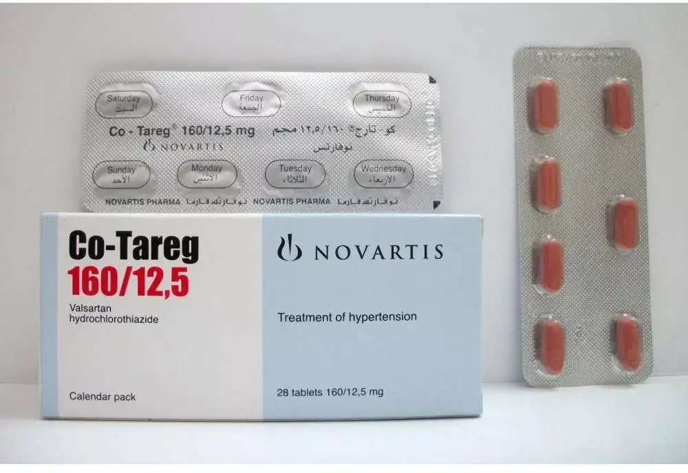 Co-tareg 160/12.5 mg - 28 F.C. Tablet - Order Now | Vezeeta Pharmacy