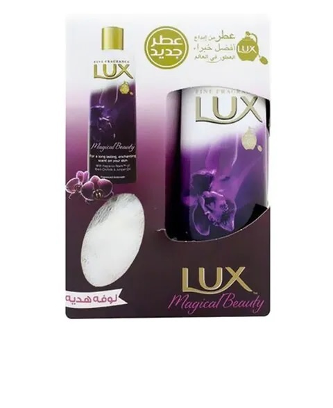 Lux Shower Gel magical beauty 250 ML + Loofah - Order Now | Vezeeta ...
