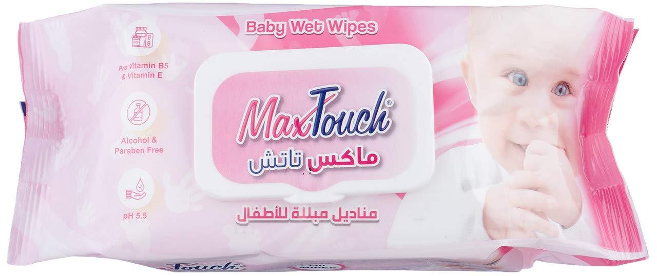 MaxTouch Baby Wet Wipes - 120 Pcs - Order Now | Vezeeta Pharmacy