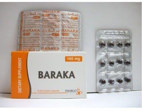 Baraka 100 mg - 24 Capsules - Order Now | Vezeeta Pharmacy
