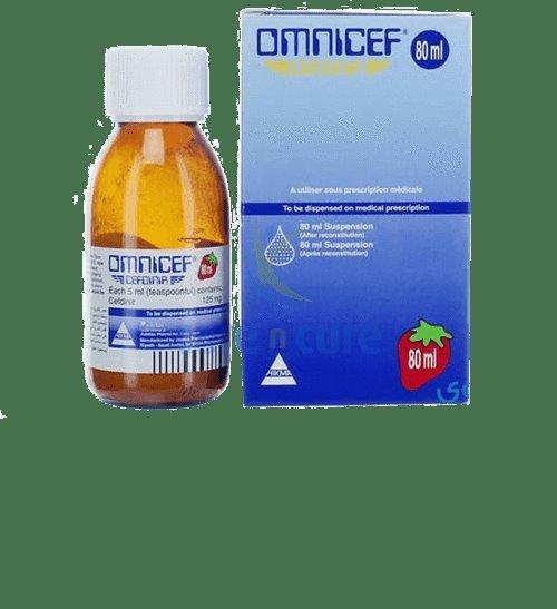 Omnicef 125 mg/5ml Susp. 80 ml - Order Now | Vezeeta Pharmacy