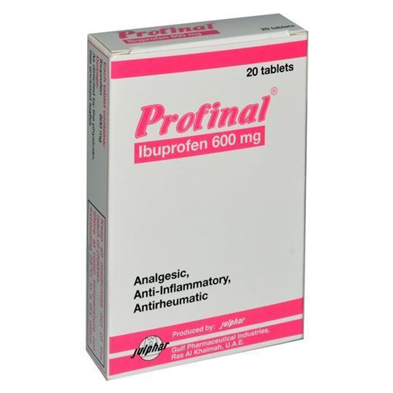 Profinal 600 mg - 20 Tablet - Order Now | Vezeeta Pharmacy