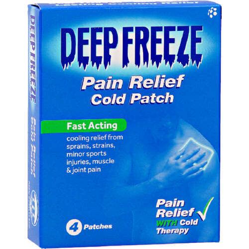 Deep Freeze Pain Relief Cold Patch - 4 Adhesive Patches - Order Now ...